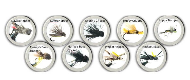 Essential Hoppers and Crickets for Trout Fishing